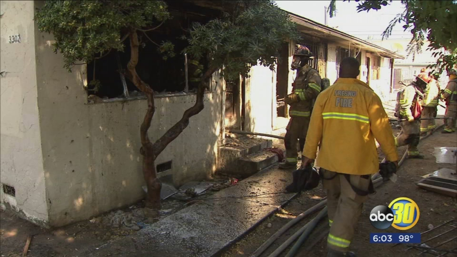 Fire erupts at vacant Fresno apartment for fourth time this year - ABC30 Fresno