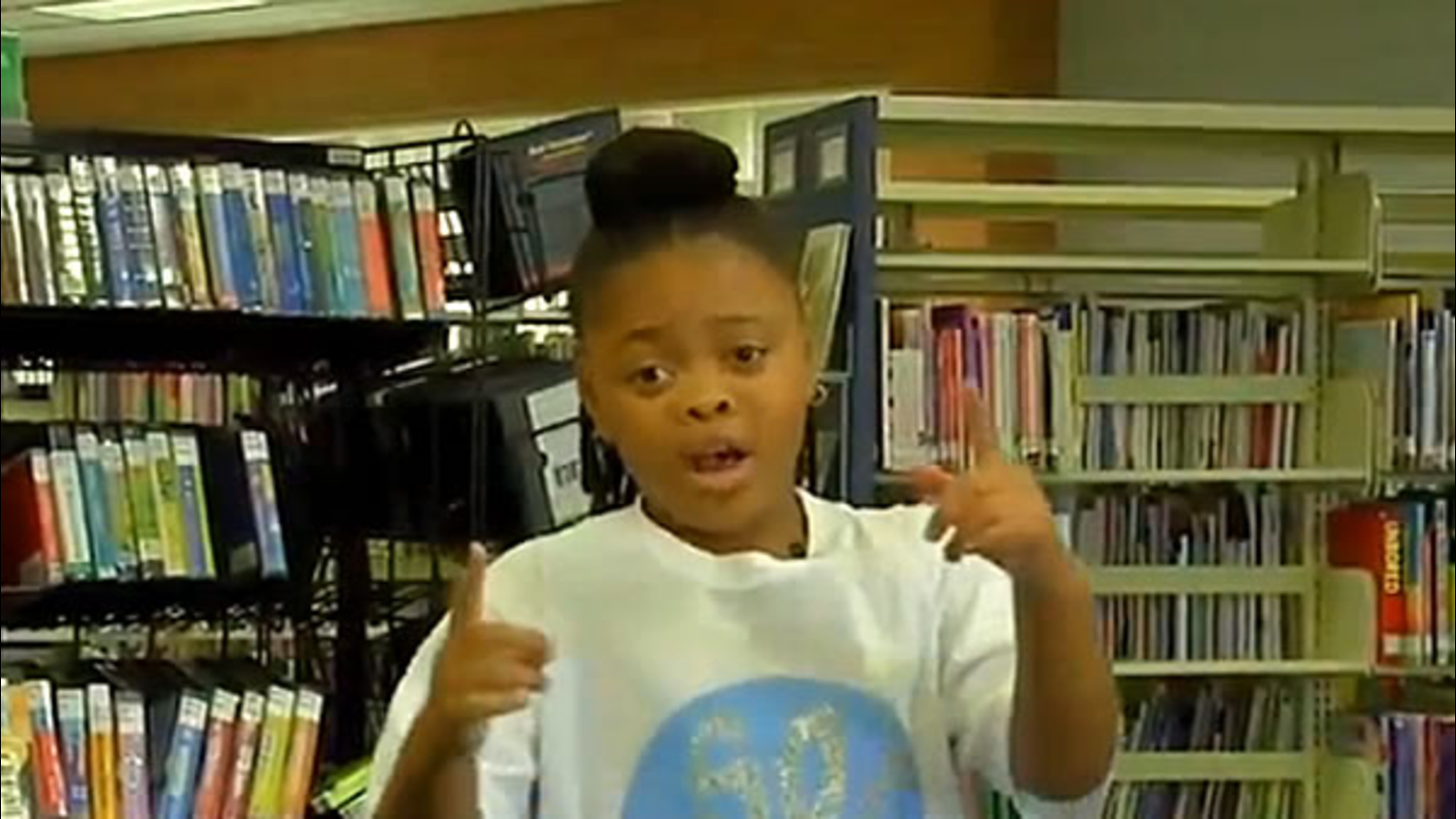 8-year-old girl inspiring kids to focus on school by rapping - ABC7 San ...