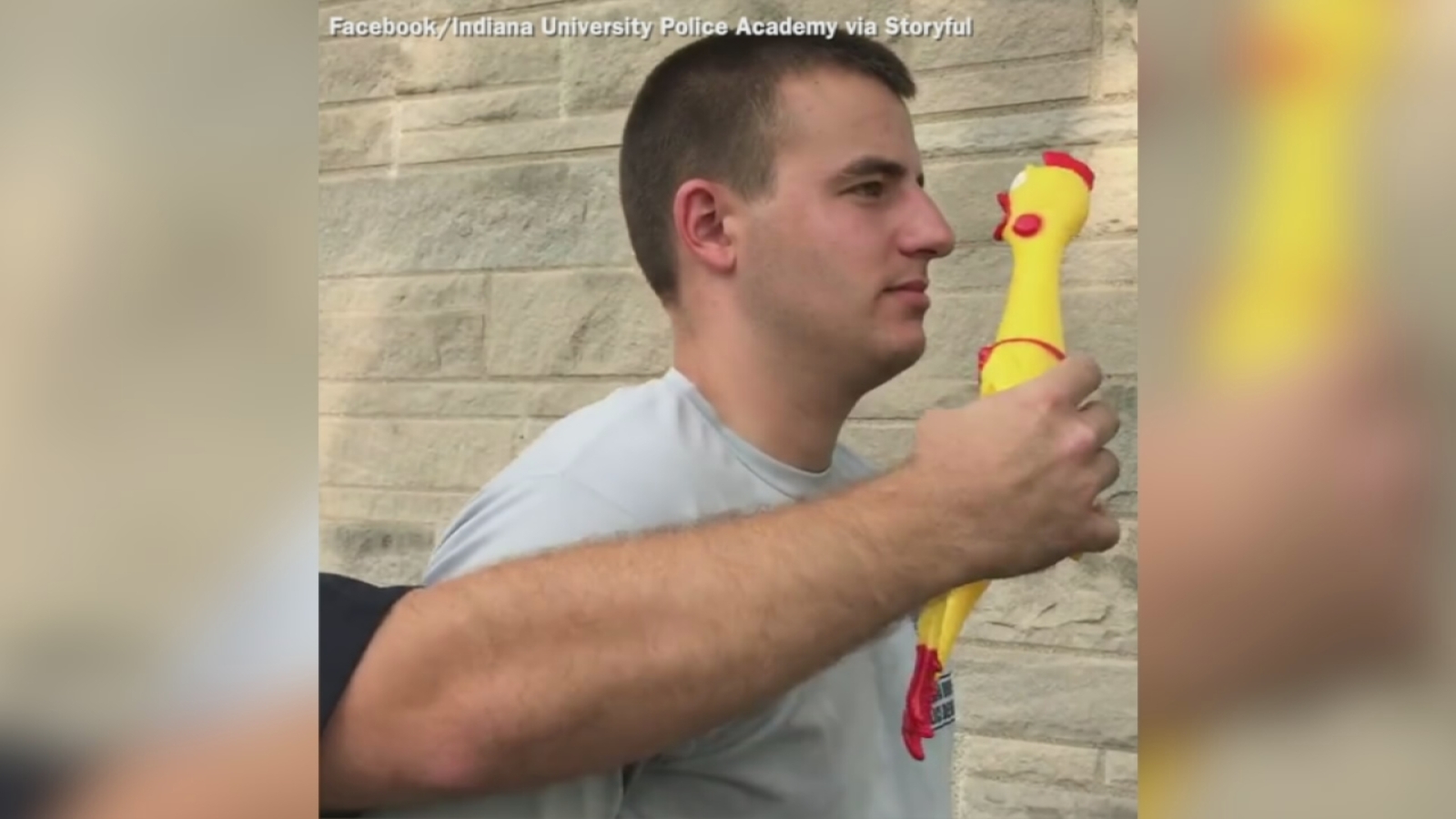 Police academy test cadets' focus using rubber chicken - 6abc Philadelphia