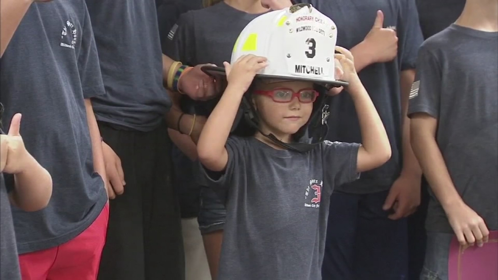 New Jersey boy made honorary fire chief before he loses eyesight - ABC7 ...