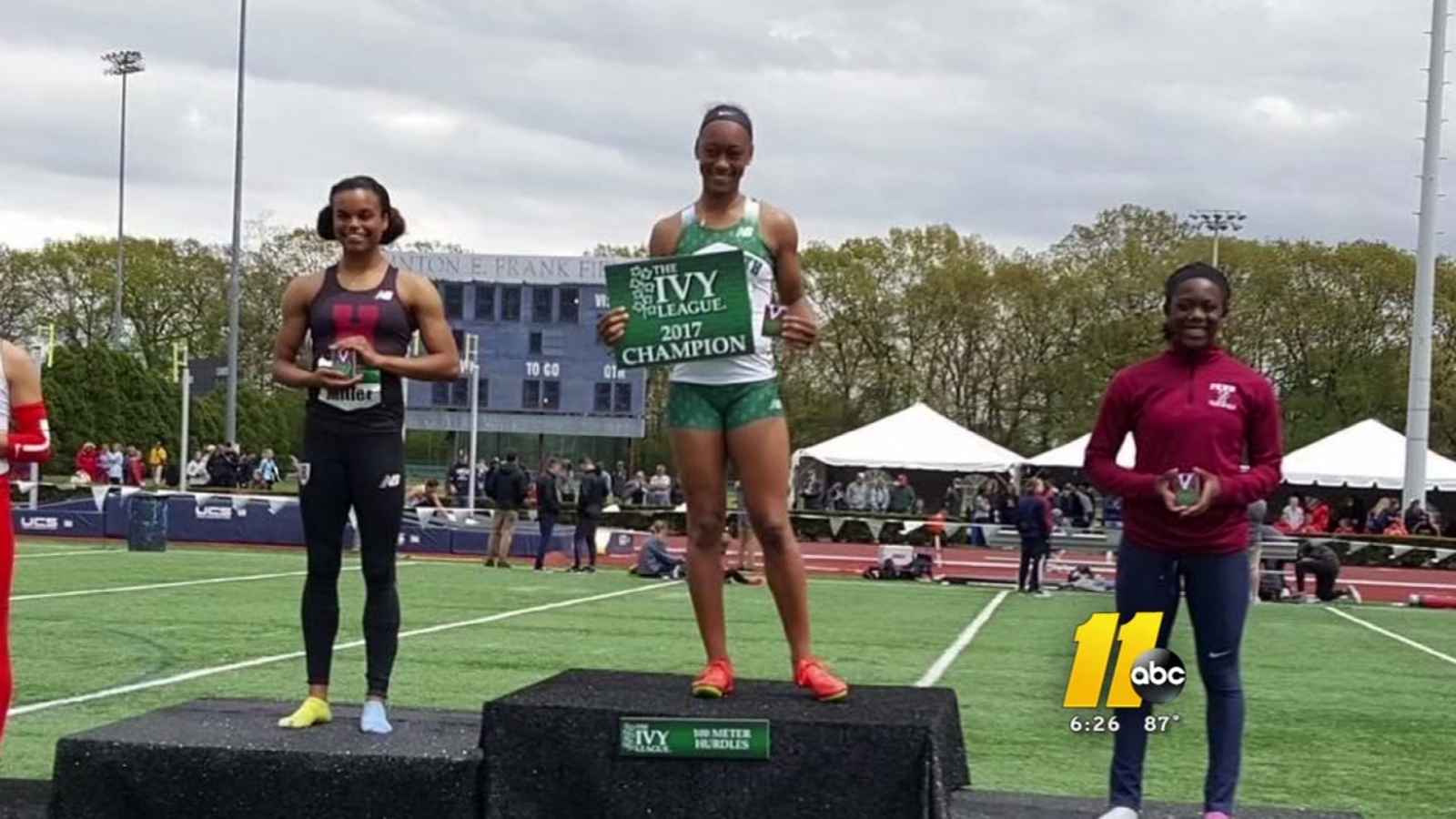 Durham track star Cha'Mia Rothwell sets Ivy League record - ABC11 ...