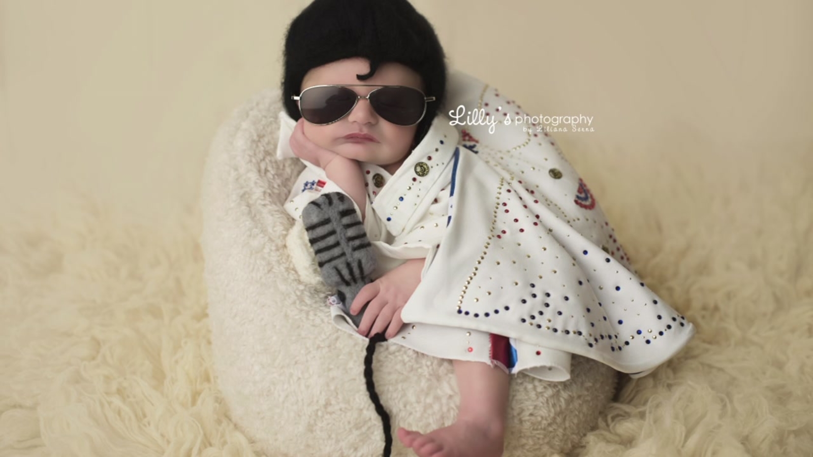 Houston photographer honors Elvis with adorable baby photo shoot - ABC7 ...