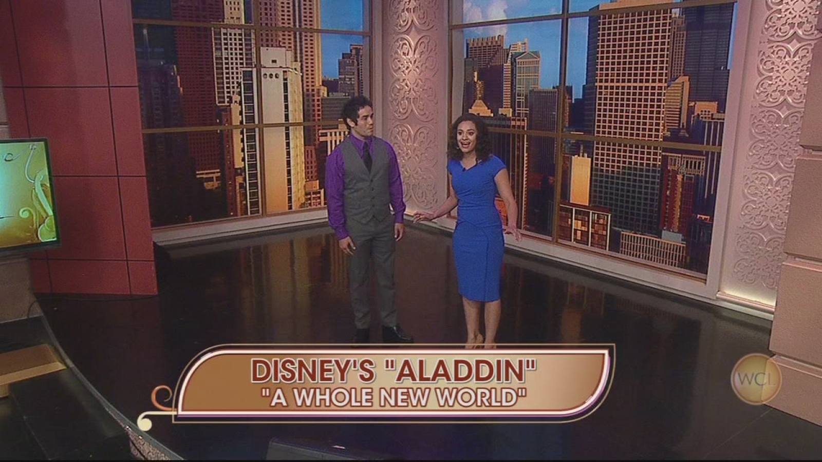 Stars of Disney musical 'Aladdin' give live performance of 'A Whole New ...