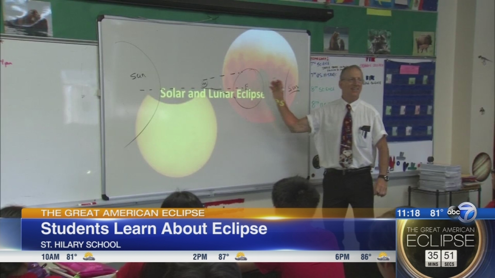 Schools use eclipse as teaching moment - ABC7 Chicago