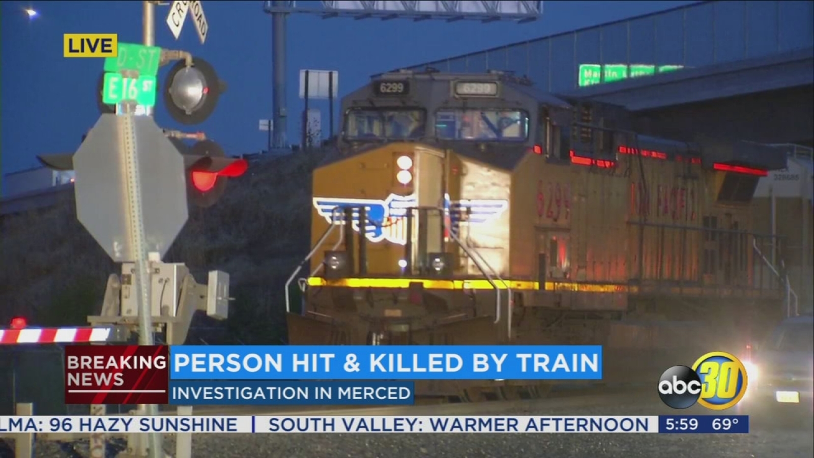 Man Hit And Killed By Train In Merced Abc30 Fresno