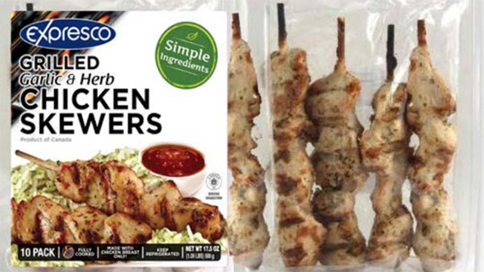 Expresco Foods recalls chicken skewers for listeria contamination ...