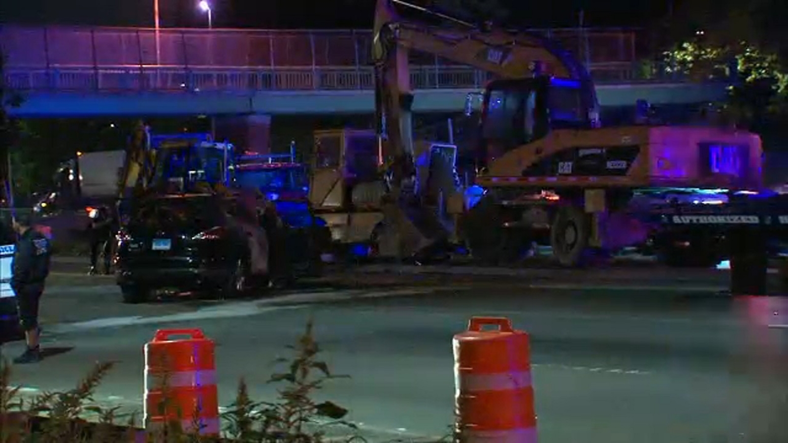 4 hospitalized in accident involving backhoe in the Bronx - ABC7 New York