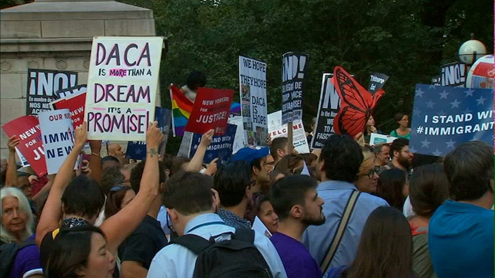 New York City march held planned ahead of President Donald Trump's DACA ...