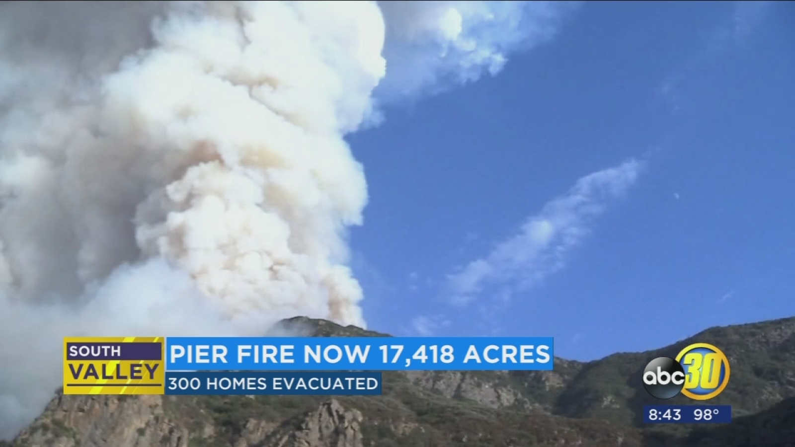 Authorities call for evacuations near Springville due to Pier Fire ...