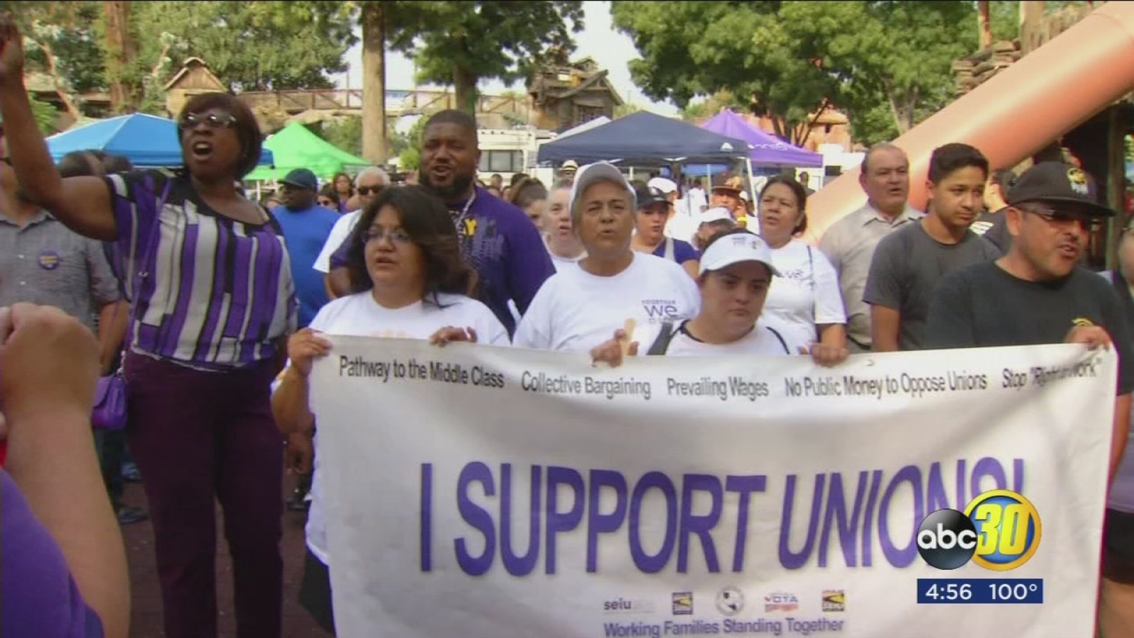 Hundreds gathered to celebrate Labor Day, unions key to U.S. economy ...