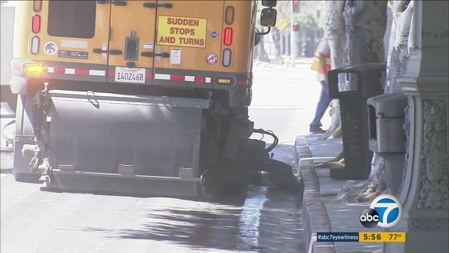 Street sweeper - ABC7 Los Angeles