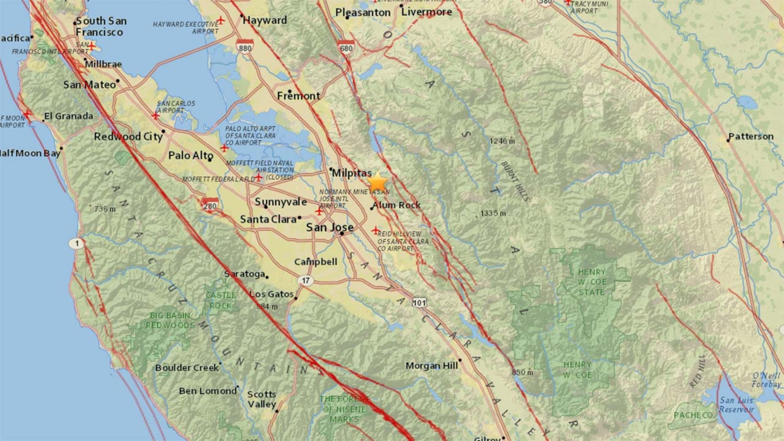 3.3 preliminary magnitude earthquake strikes near San Jose - ABC30 Fresno