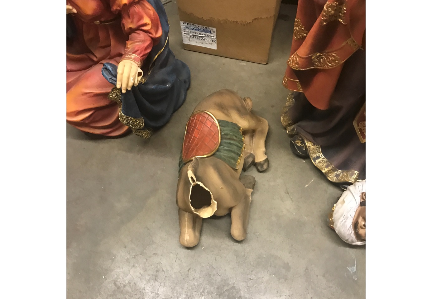 Vandal destroys St. John's Cathedral statue and nativity display ...