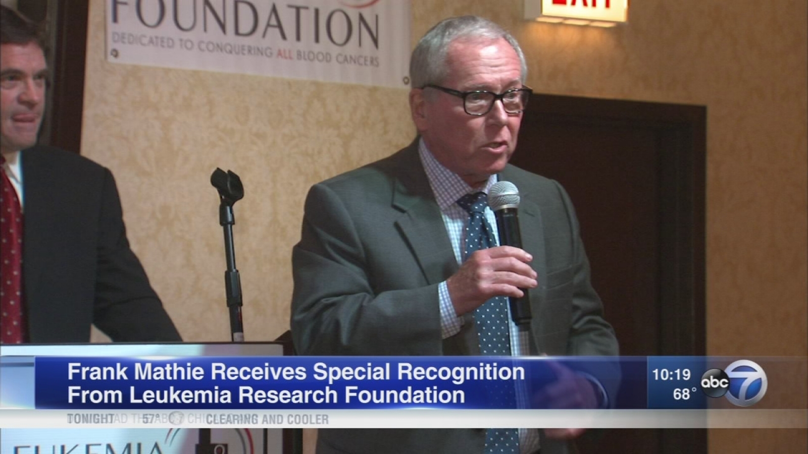 Retired ABC7 reporter Frank Mathie recognized by Leukemia Research ...