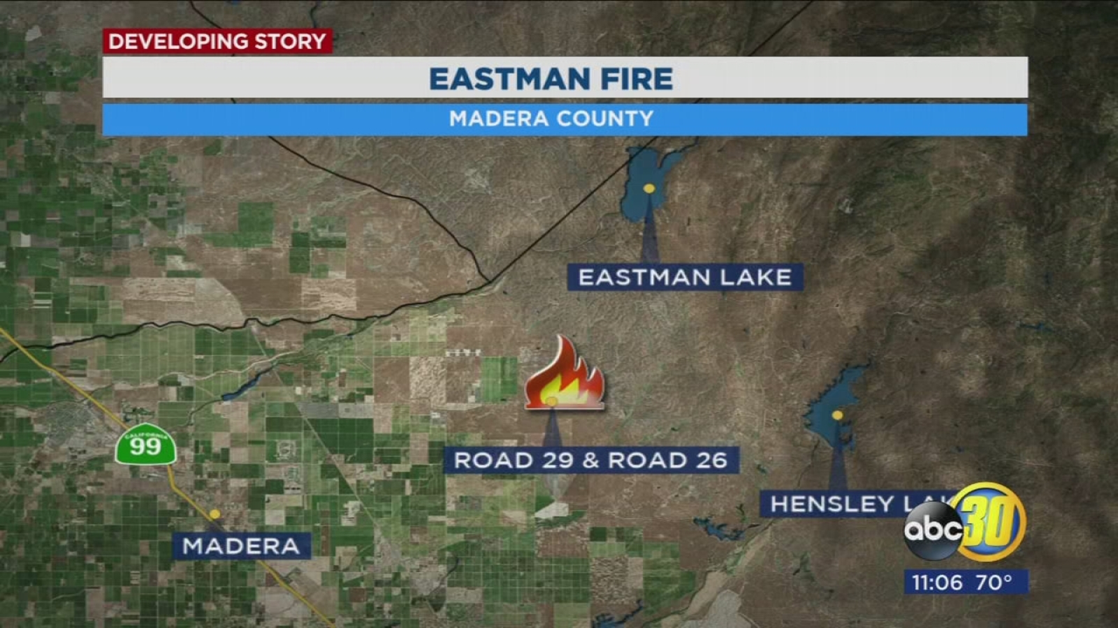 Fire crews work quickly to control Eastman Fire in Madera County ...