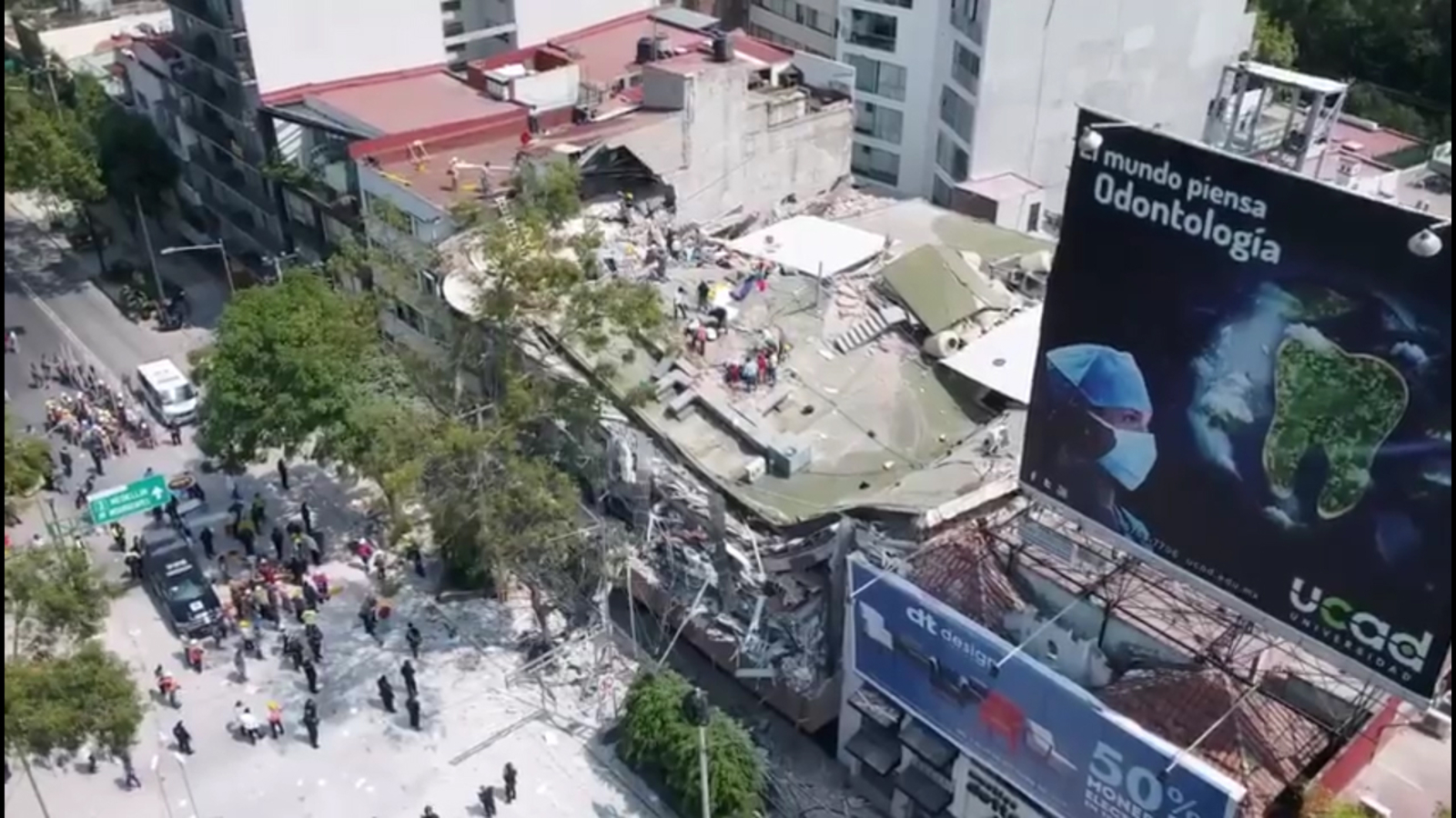 Drone footage shows devastation after Mexico City earthquake - ABC11 ...