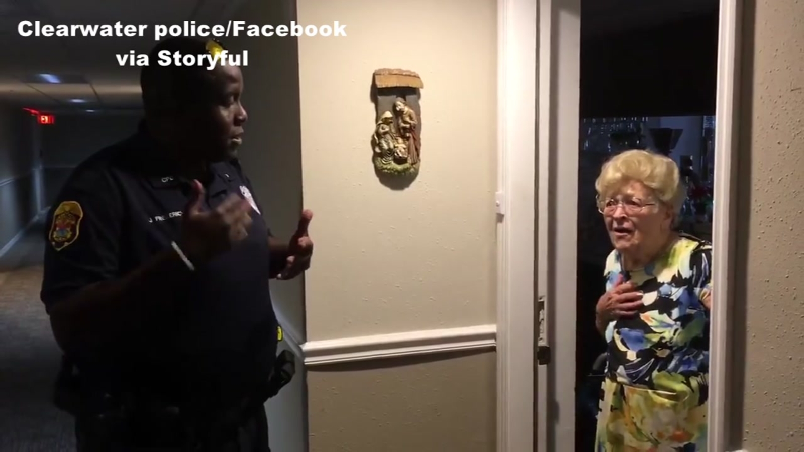 Grandma smitten when cops bring her hurricane supplies: 'Oh gosh, you ...