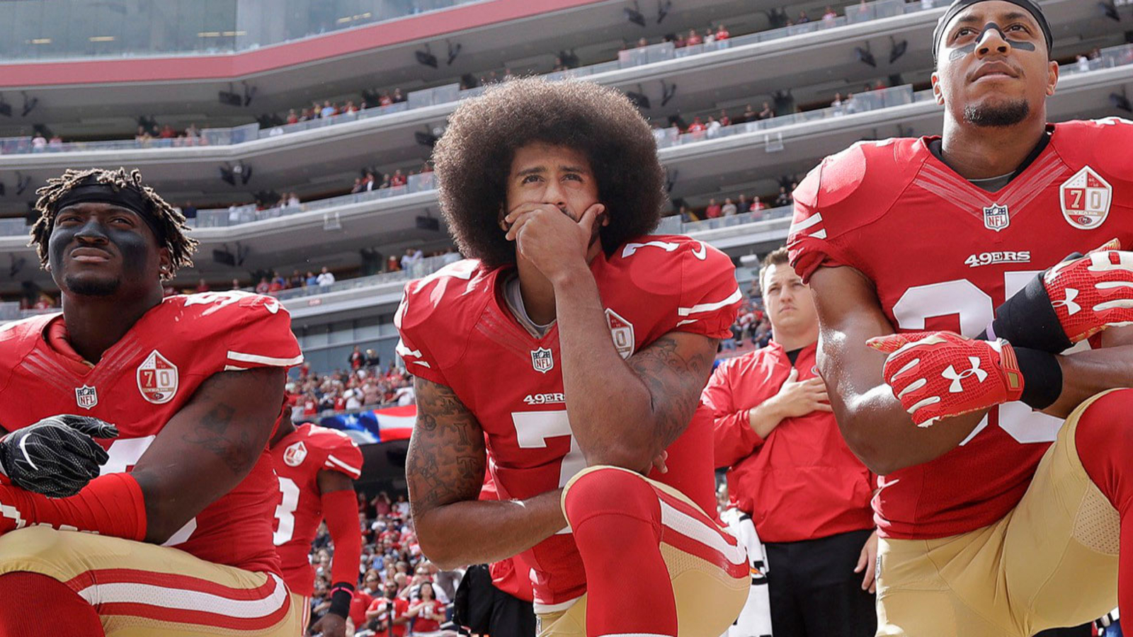 NFL policy requires players on field to stand for anthem - ABC7 San ...