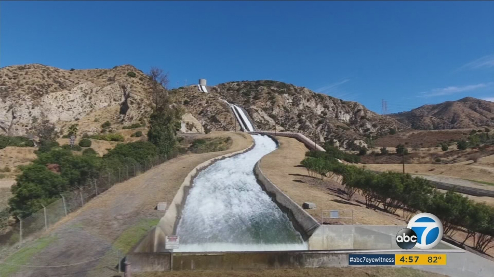LADWP rebuilding century-old Maclay Highline for water overflow - ABC7 ...