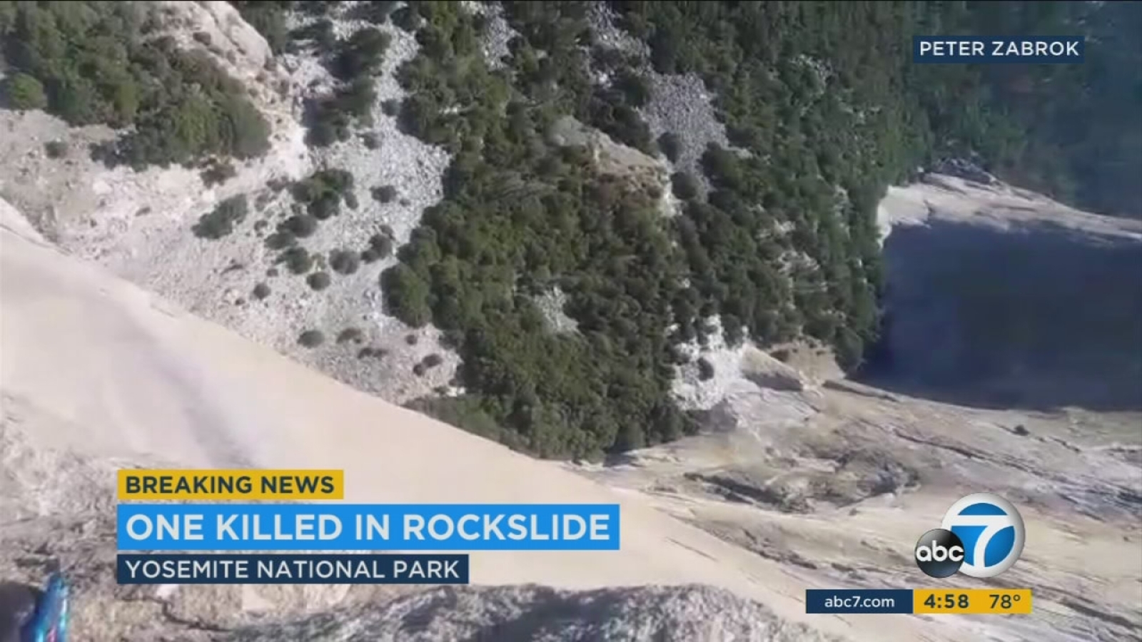 Yosemite officials search for victims after large rockslide - ABC7 Los ...
