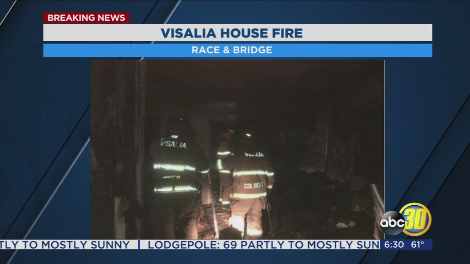 House fire in Visalia sends one to hospital for smoke inhalation - ABC30 Fresno