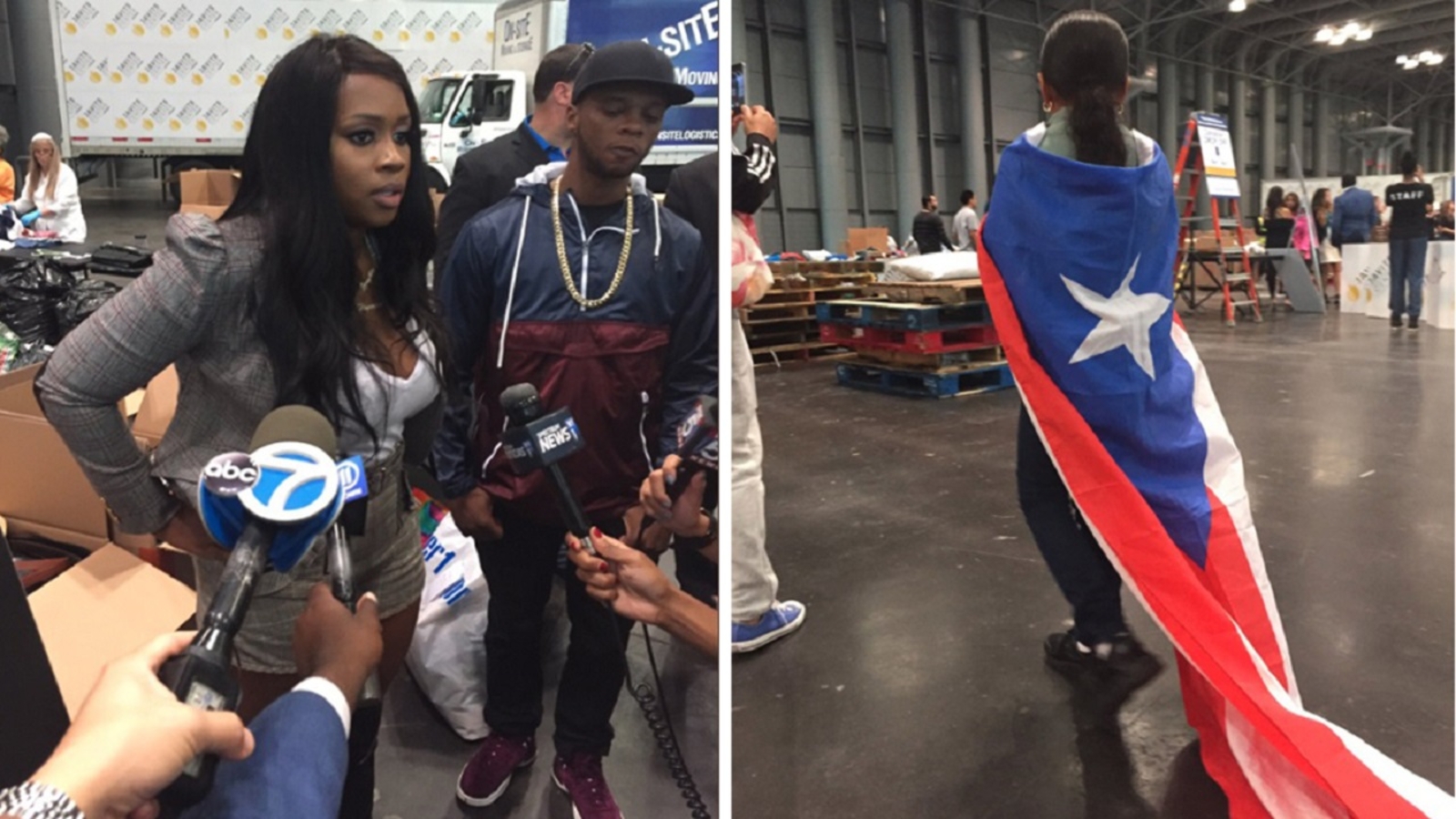 Rappers, volunteers come together at Javits Center to aid Puerto Rico ...