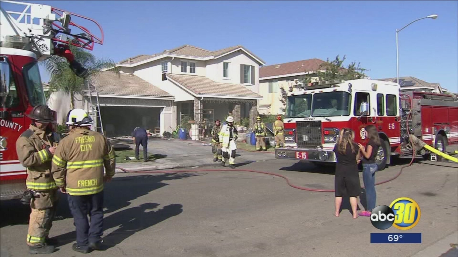 Three families displaced after house fire in Southeast Fresno - ABC30 Fresno