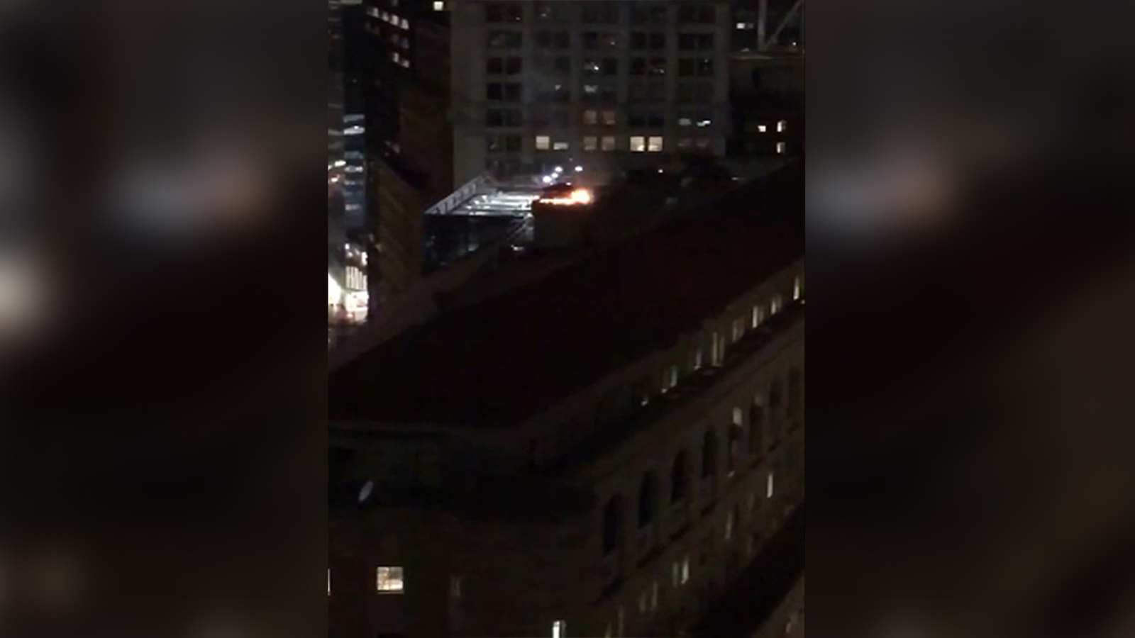 Fire breaks out on roof of Federal Reserve Bank of New York - ABC7 New York