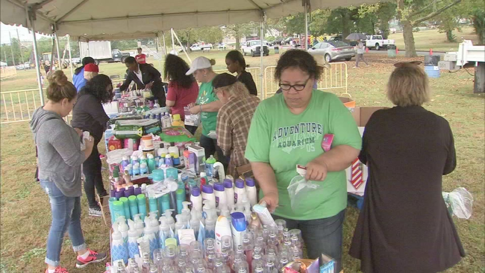 Hurricane relief donation drive in Camden - 6abc Philadelphia