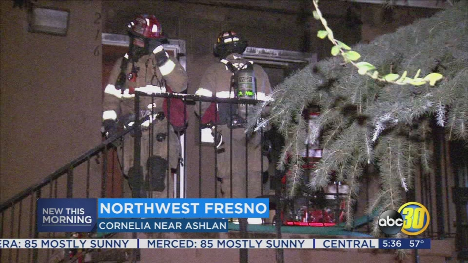 Apartment fire in West Central Fresno leaves 2 people homeless - ABC30 Fresno