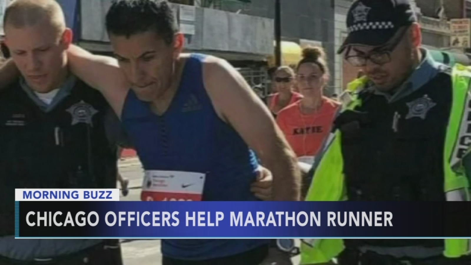 Chicago Marathon runner finishes race with help from officers - 6abc ...