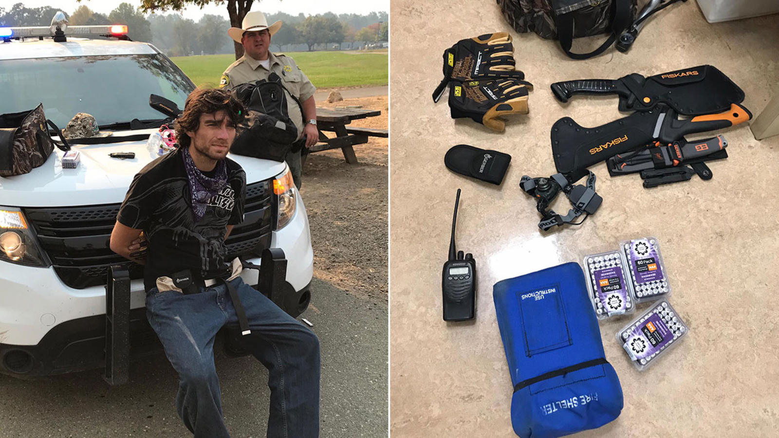 Police believe wildfire looter stole from first responders - ABC7 Los ...