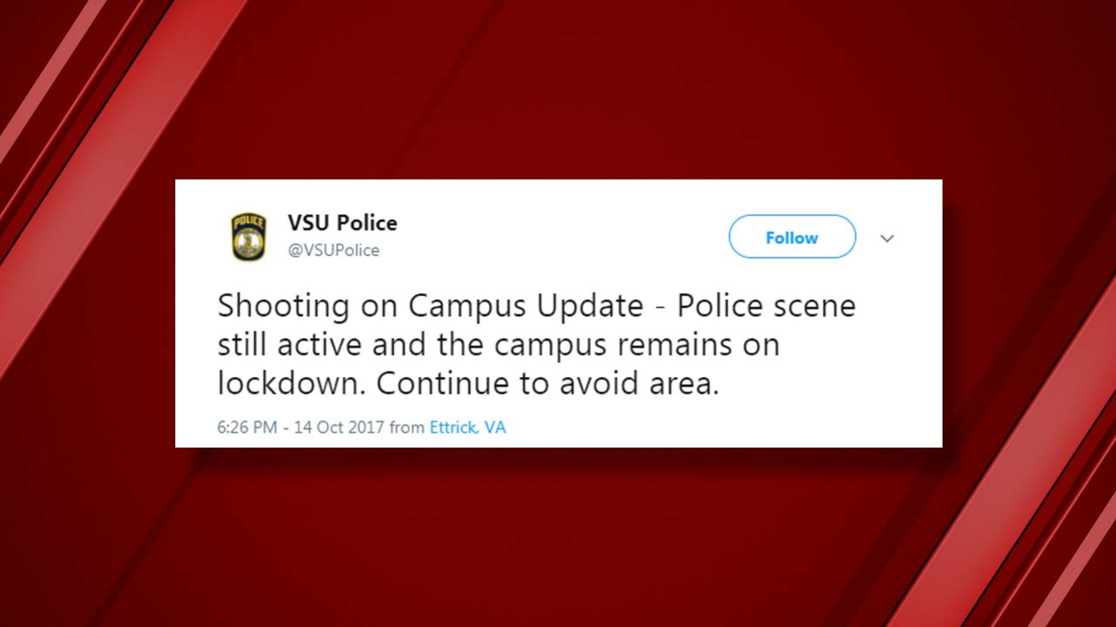Isolated shooting incident prompts lockdown at Virginia State ...