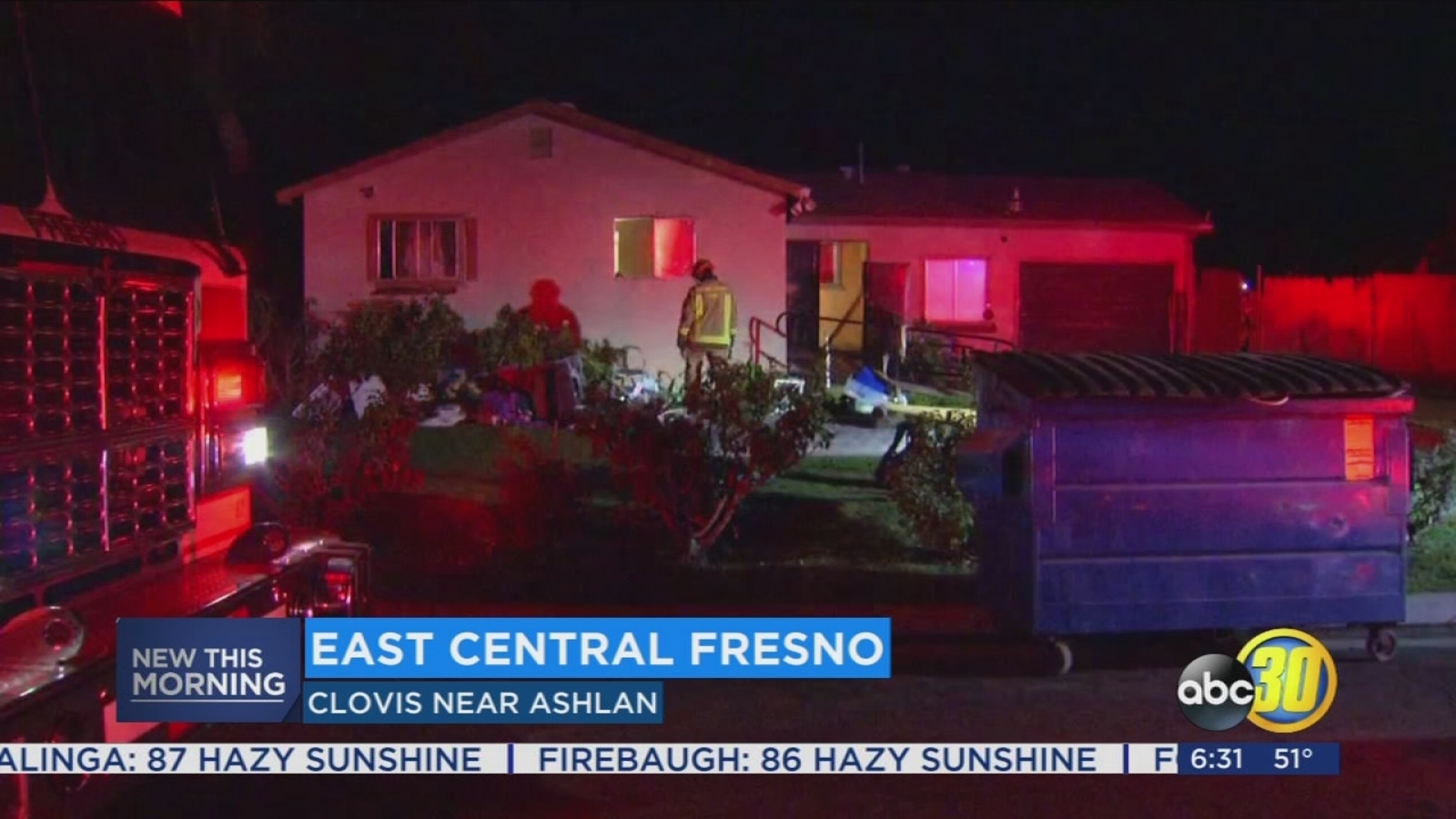 Candle sparks early morning house fire in East Central Fresno - ABC30 Fresno