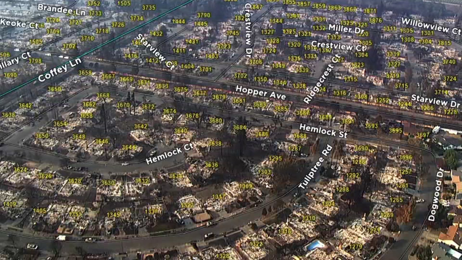 New tool gives up-close look at devastation from North Bay fires - ABC7 ...