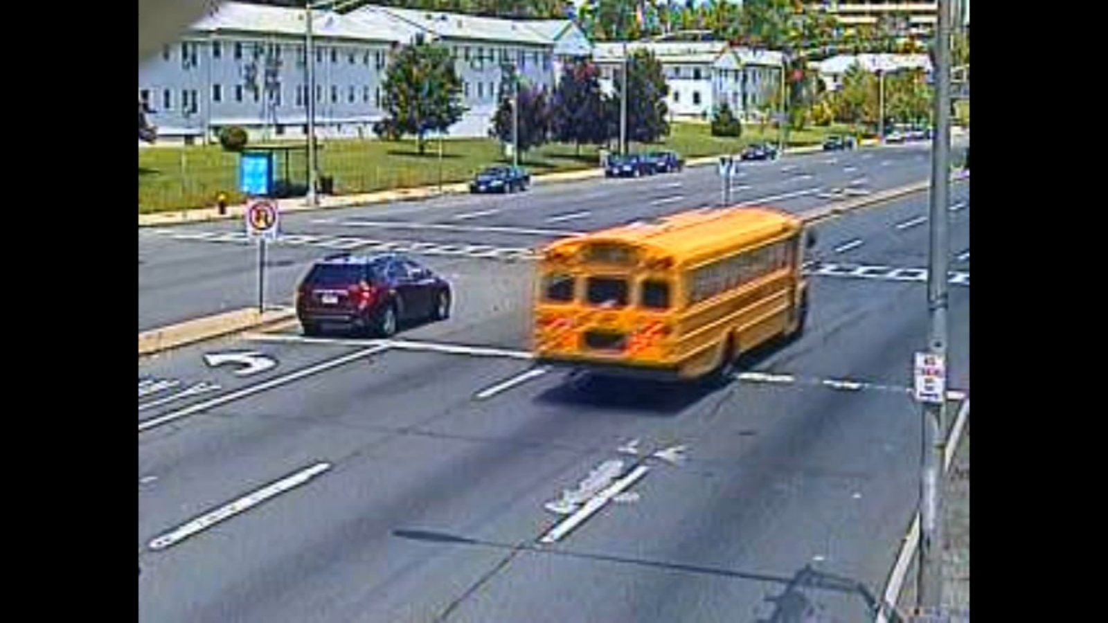 Shocking video shows school buses running red lights in Westchester ...