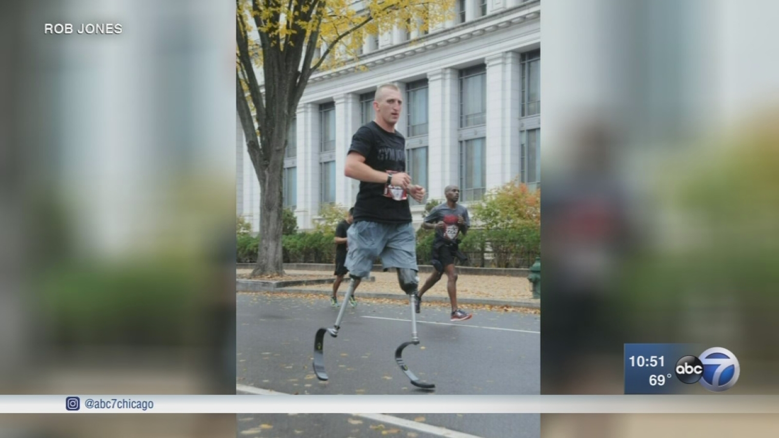 Veteran and double amputee hopes to inspire by running multiple ...
