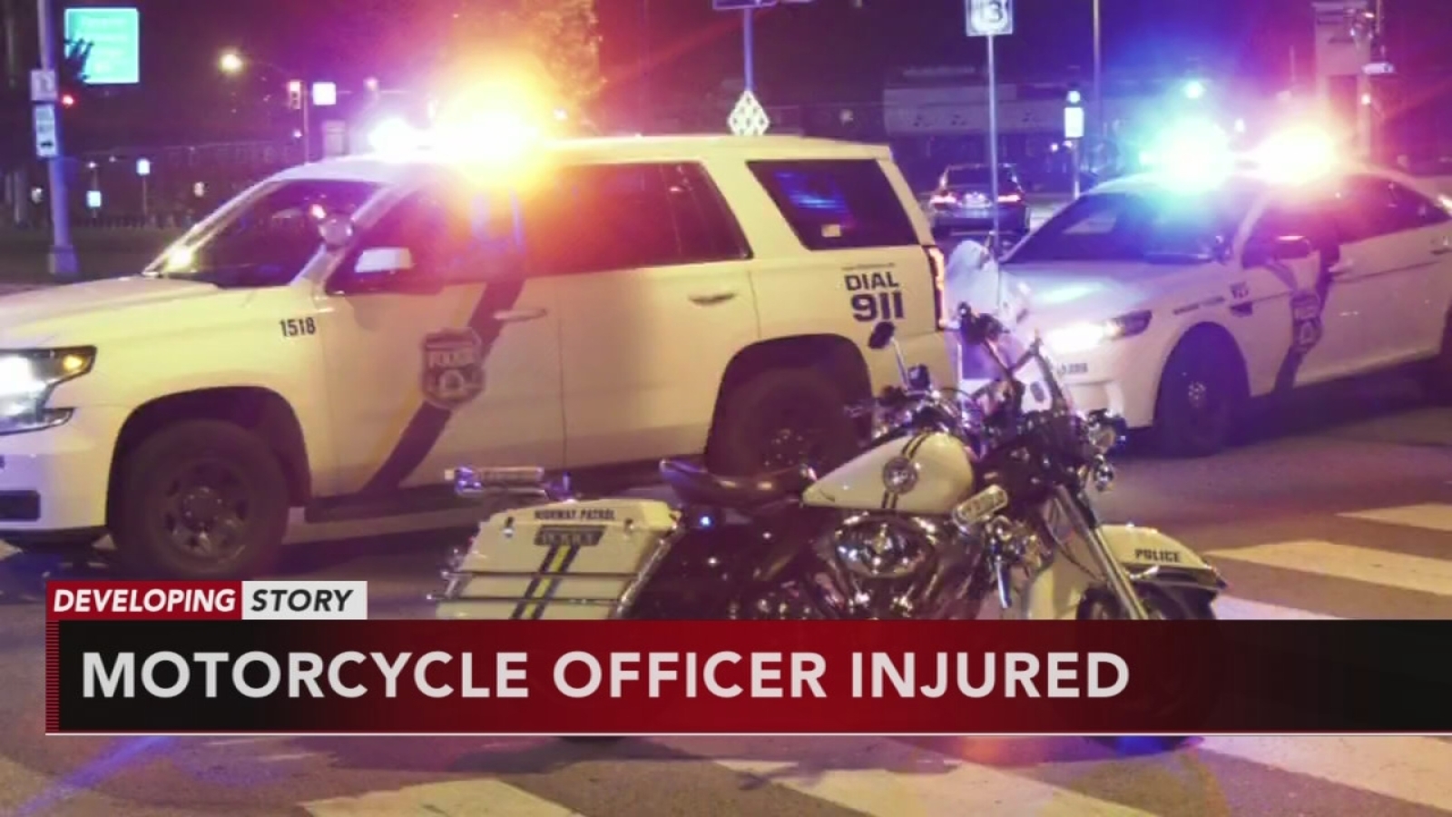 Philadelphia police officer leaving protest crashes on Roosevelt ...