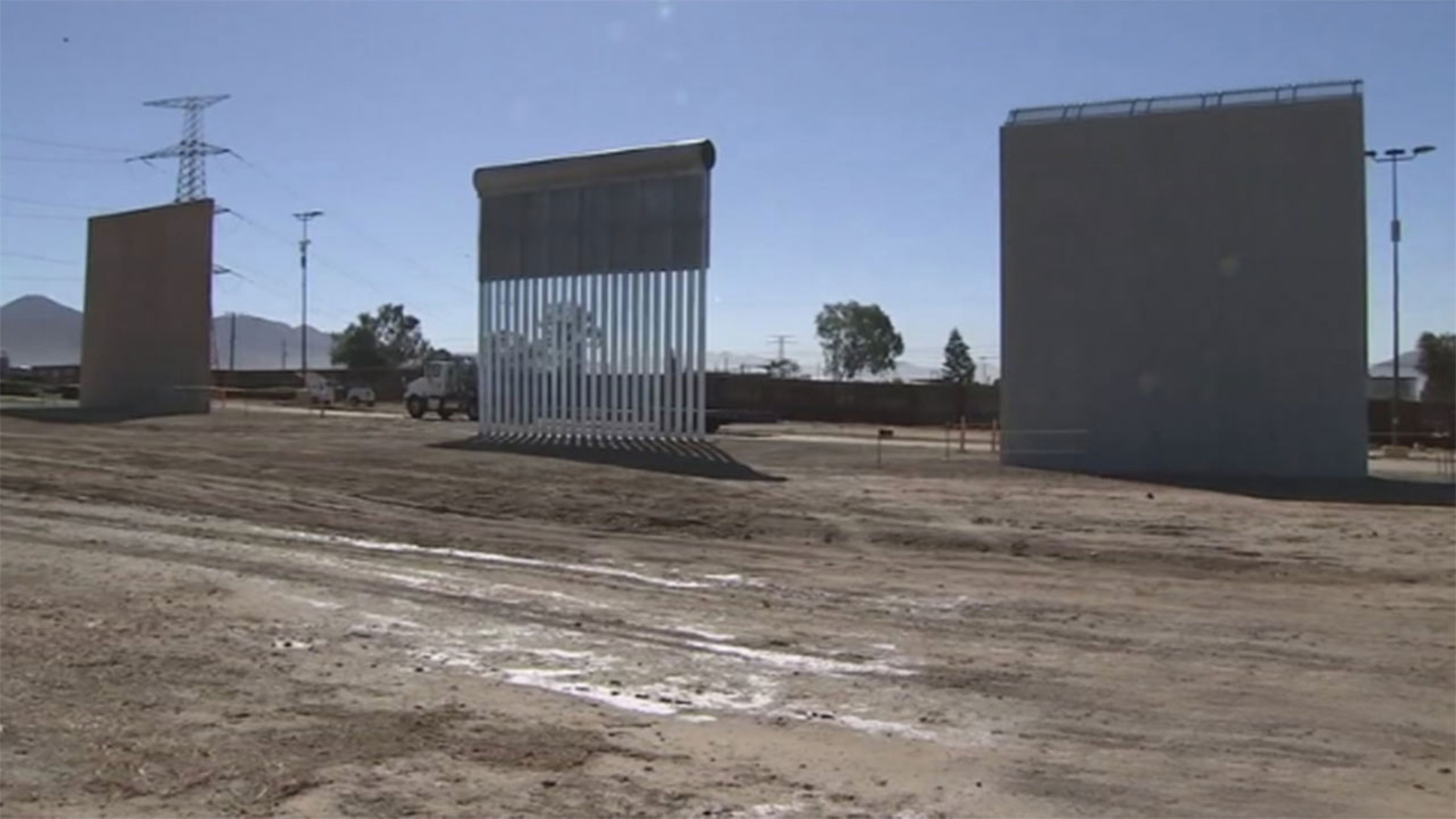 Construction of border wall prototypes nears completion in San Diego ...