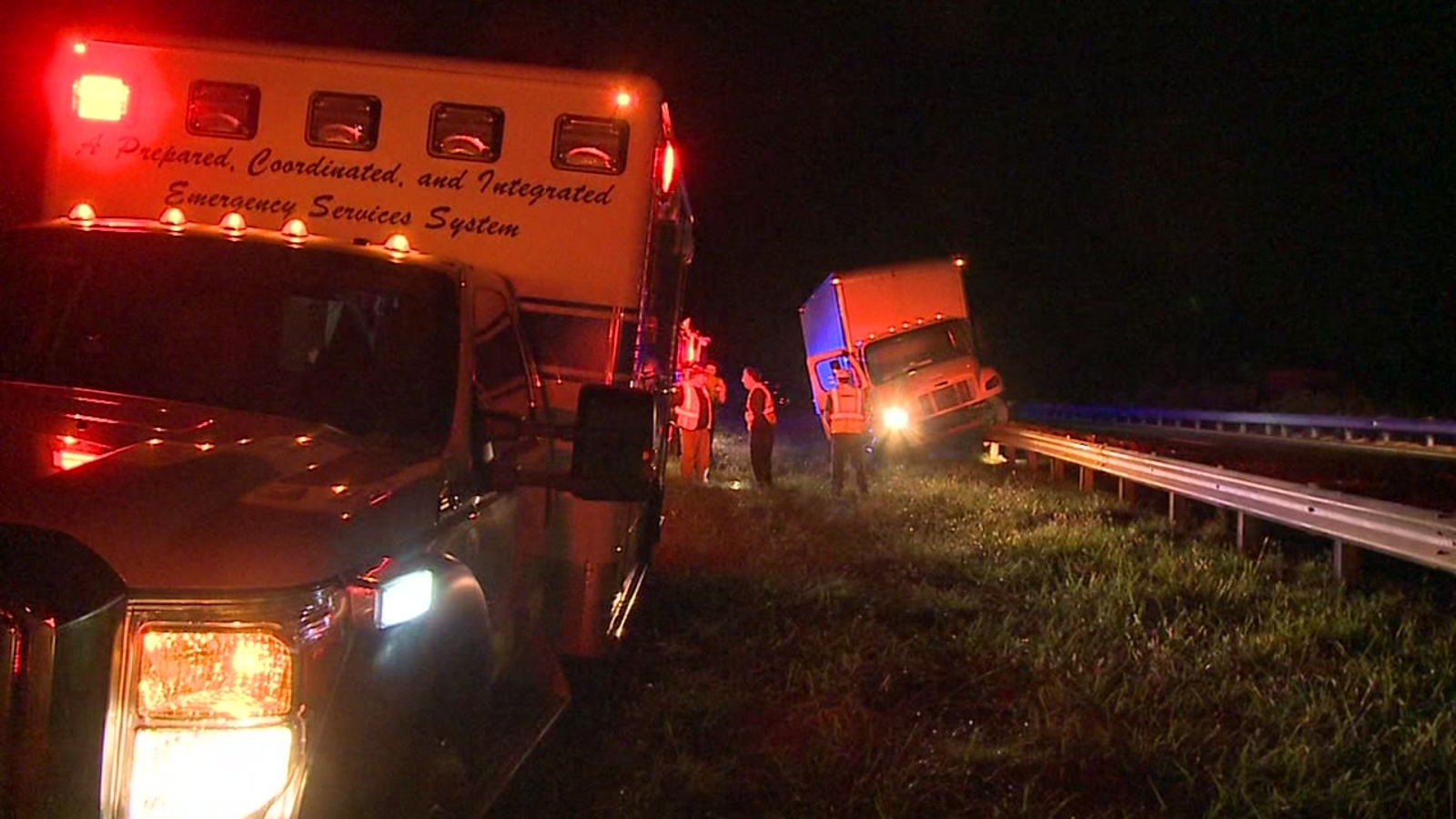 Truck comes inches from crossing into oncoming I-85 traffic - ABC11 ...