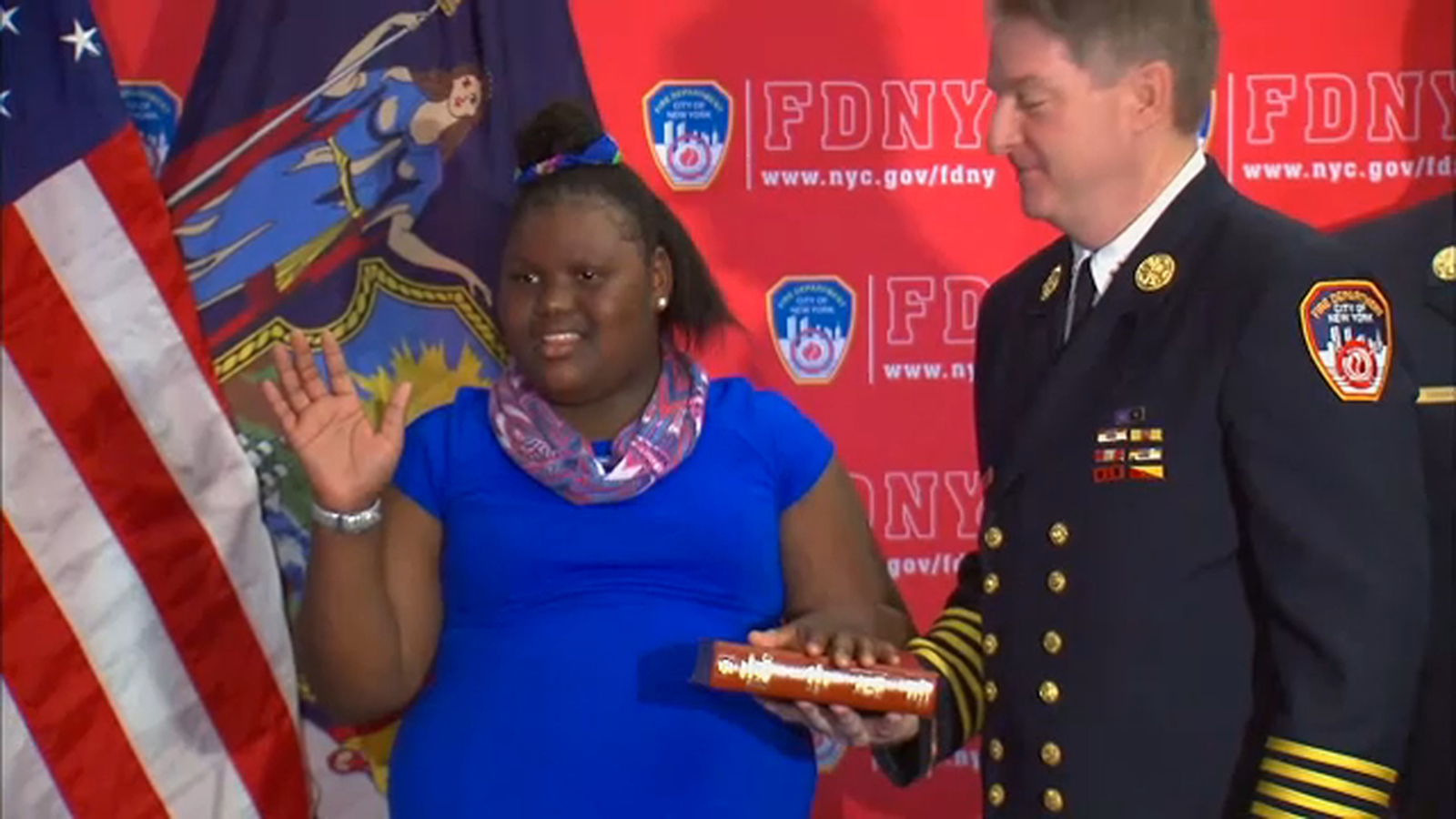 11-year-old girl burned by boiling water in the Bronx honored by FDNY ...