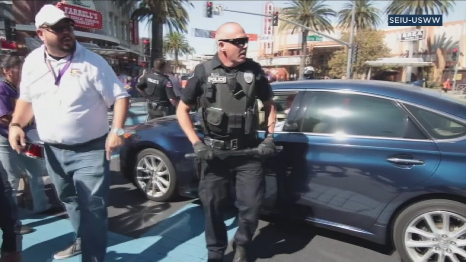 Brea protester describes encounter with angry driver who ran into him ...