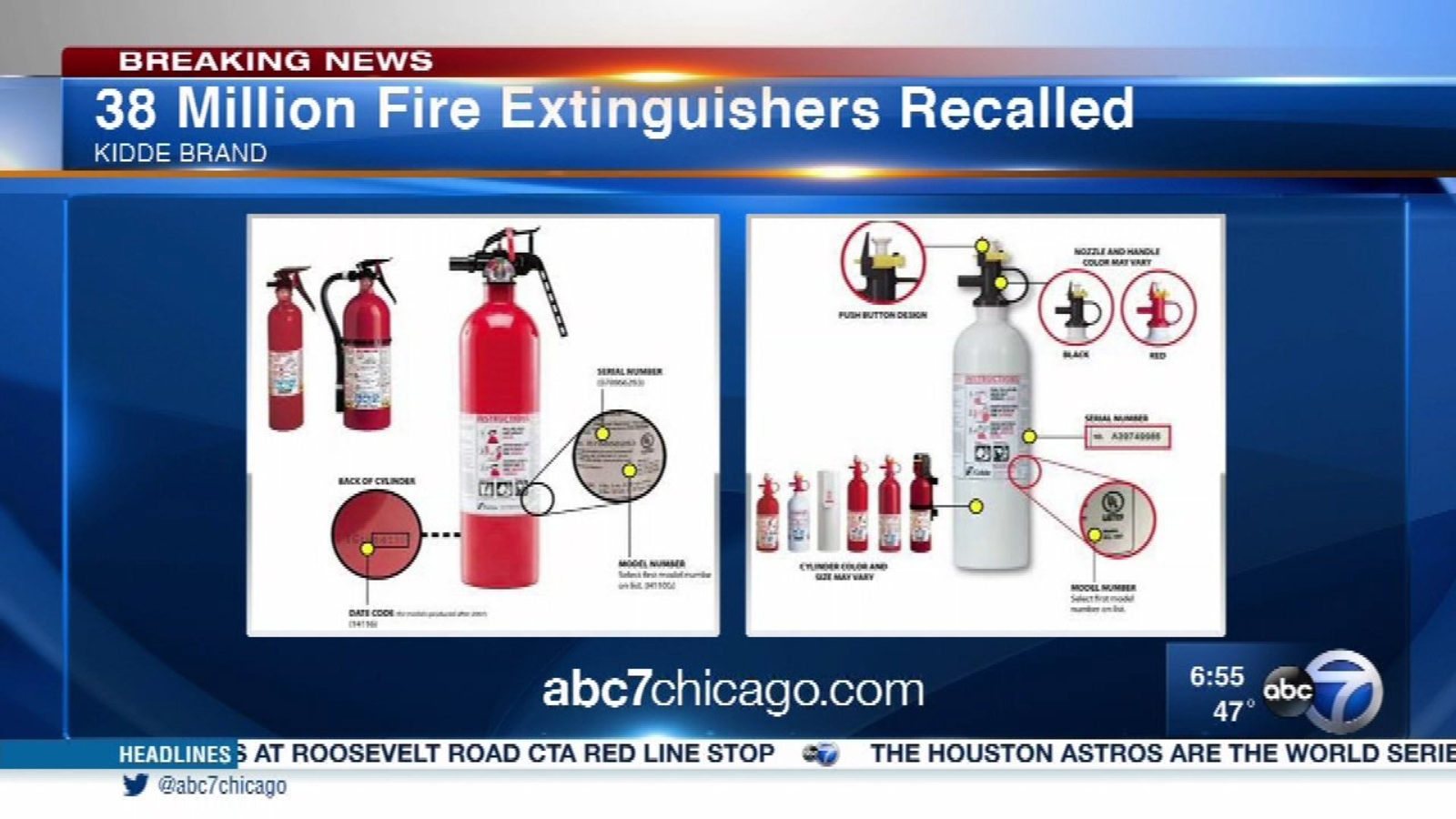 Kidde recalls nearly 38 million fire extinguishers - ABC7 Los Angeles