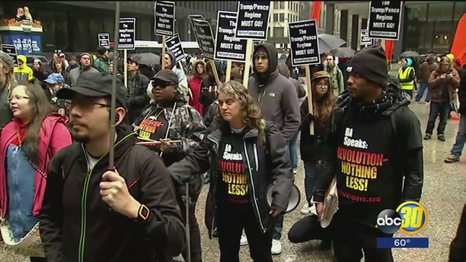 Protesters fill the streets calling for removal of President Trump and ...