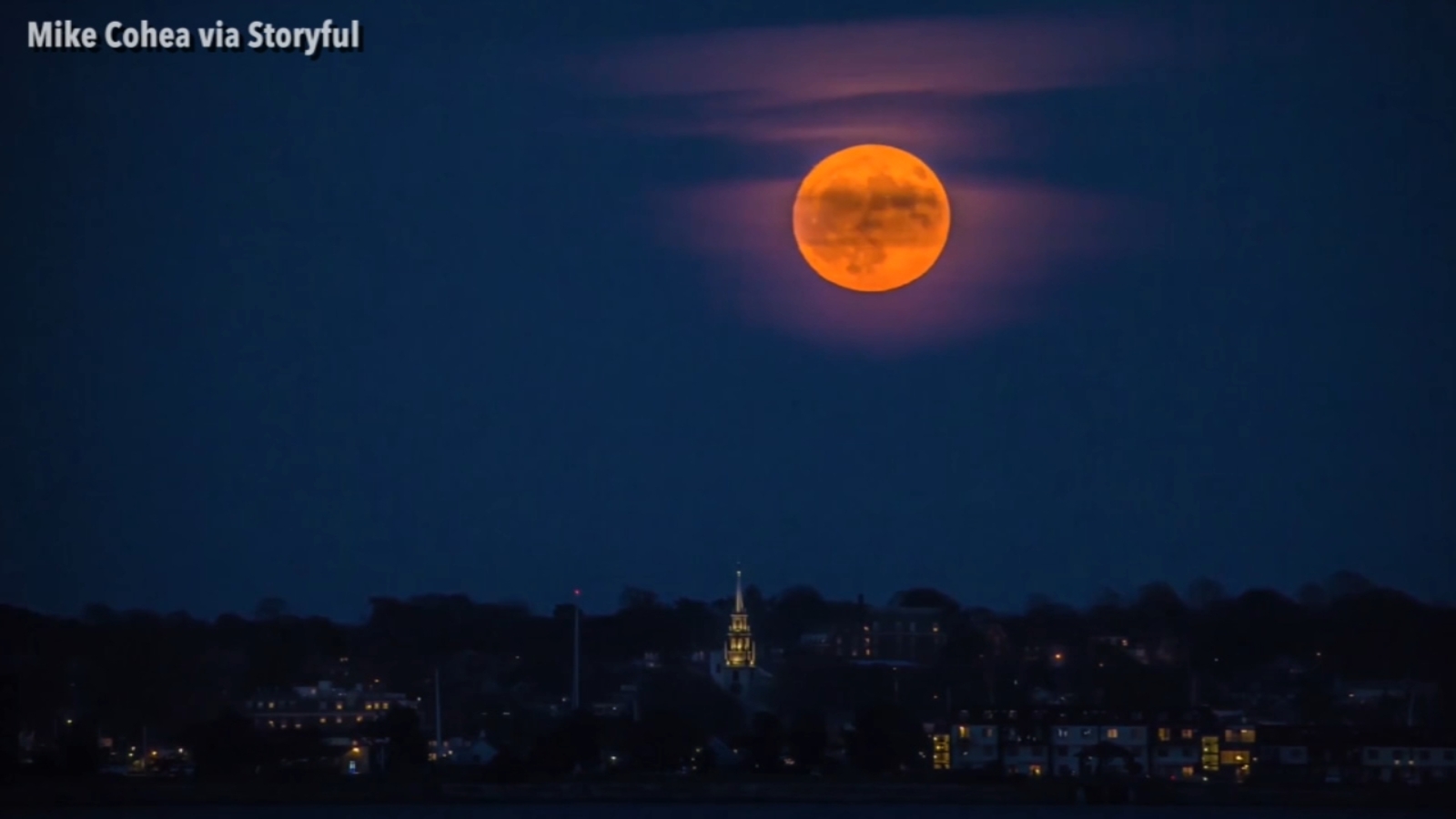 VIDEO: Rhode Island supermoon rises in beautiful timelapse - 6abc ...