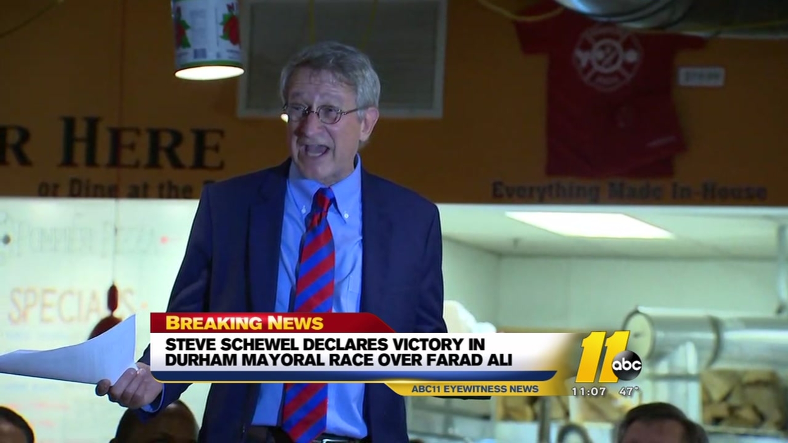 Schewel declares victory in Durham mayor's race - ABC11 Raleigh-Durham