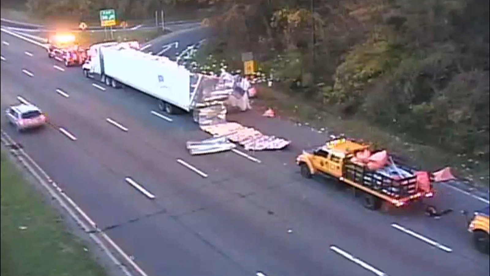 Toilet paper litters Northern State Parkway after truck accident - ABC7 ...