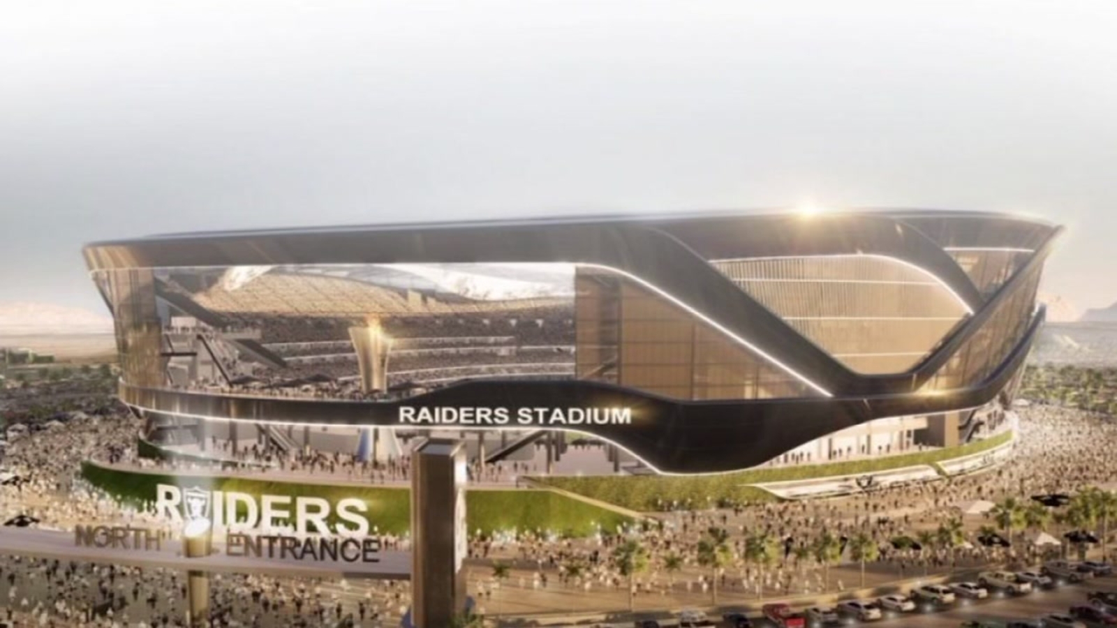 Raiders ground breaking ceremony for new Las Vegas stadium - ABC7 San ...
