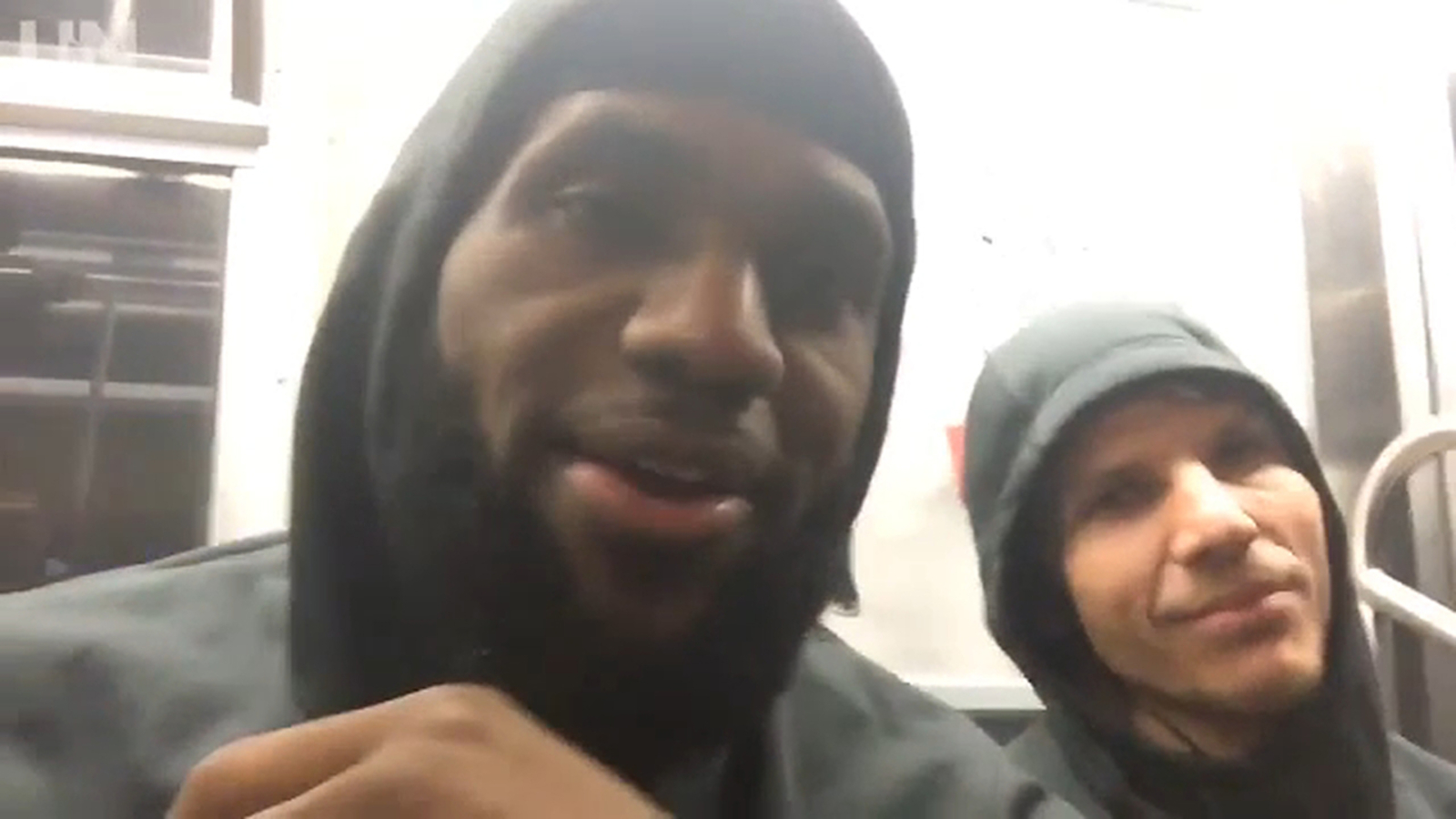 LeBron James and the Cavaliers take the subway back from practice at ...
