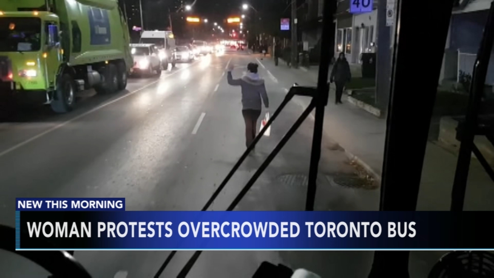 Woman walks in front of Toronto bus to protest overcrowding - 6abc ...